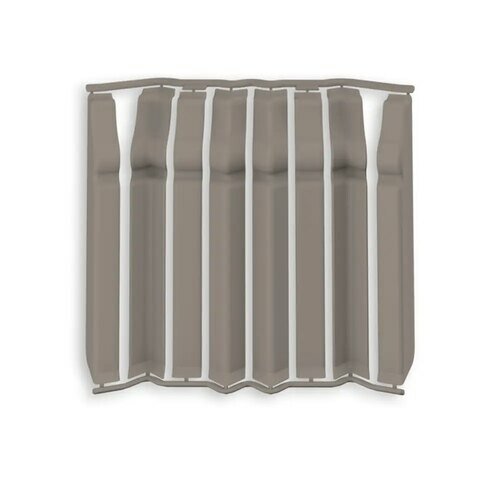 Комплект фурнитуры Идеал Дюра 80 мм Фигурный платиново-серый 036