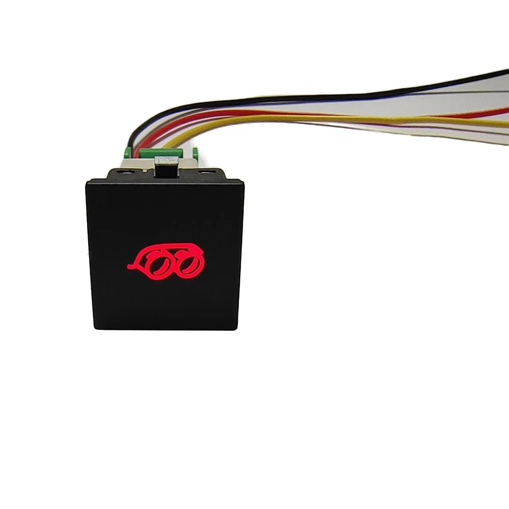 1 шт. автомобильный красный светодиодный светильник, кнопка включения выключения выхлопной трубы с проводом для VW Golf 6 MK6 Jetta 5 MK5 Scirocco Exhaust