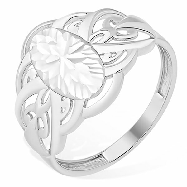 Кольцо, серебро, 925 проба, родирование