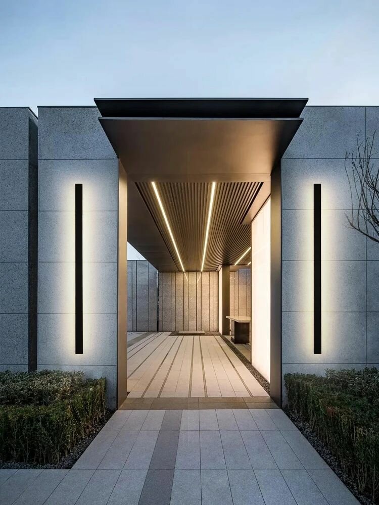 Светодиодная уличная лента настенный светильник водонепроницаемый вилла двор балкон лампа сад лампа комната