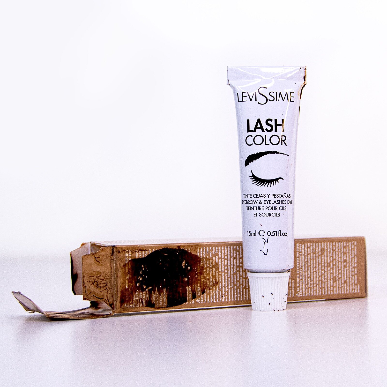 LEVISSIME Краска для бровей и ресниц №7-7 светло-коричневая, 15 мл.