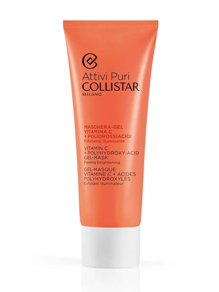 Гелевая маска Collistar Vitamin C+Polyhydroxy Acid, для отшелушивания, для сияния, 75 мл