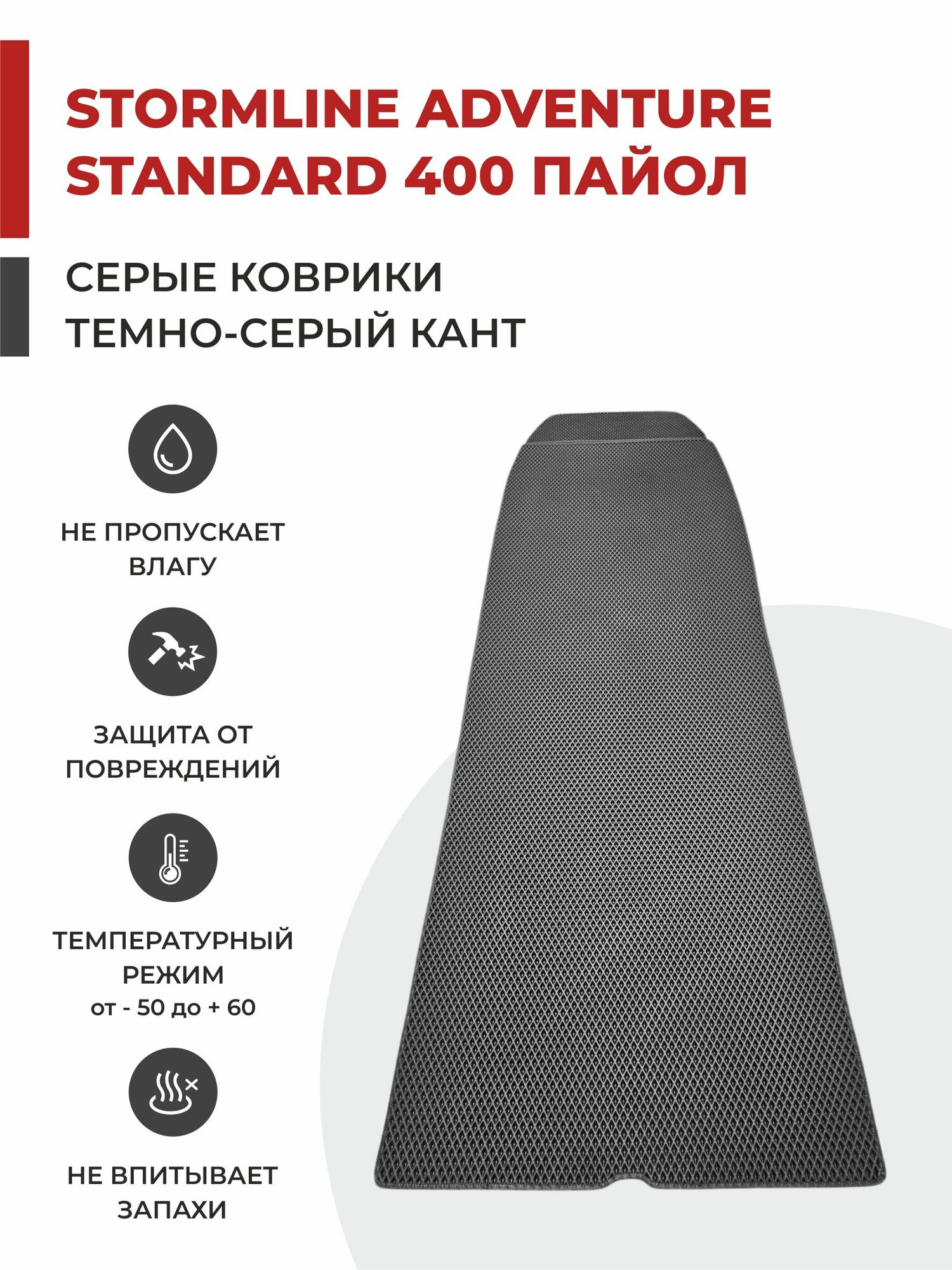 EVA коврик в лодку ПВХ Stormline Adventure Standard 400 пайол 286х113