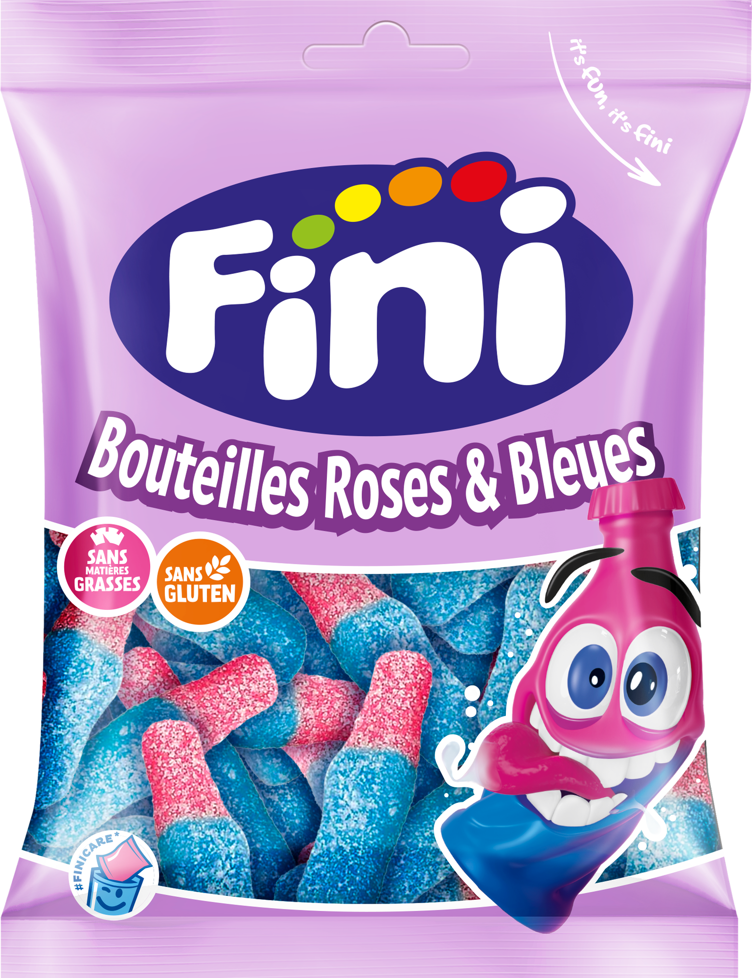 Мармелад жевательный "Бутылочка розово-голубая" HALAL 90гр FINI/Испания