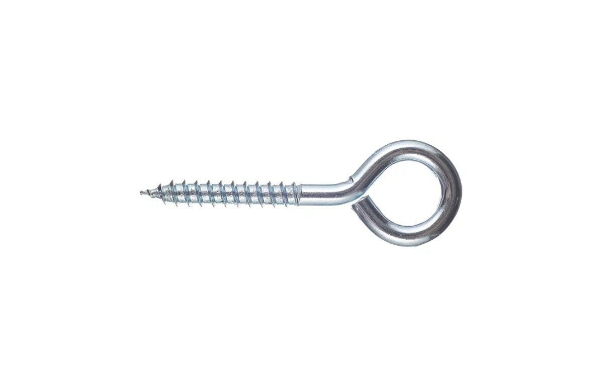 Шуруп-кольцо, 6,0x70 мм, оцинкованная сталь, неполная резьба