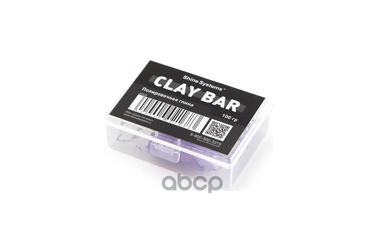 Глина полировочная 100гр Clay Bar SHINE SYSTEMS Shine Systems арт. SS530