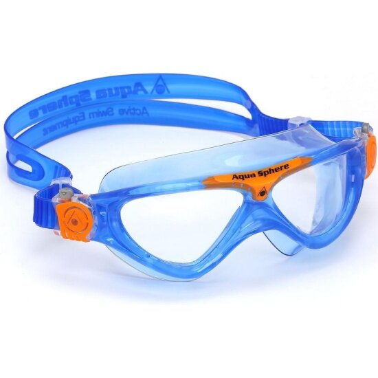 Очки для плавания детские Aqua Sphere Vista jr, синий/оранжевый