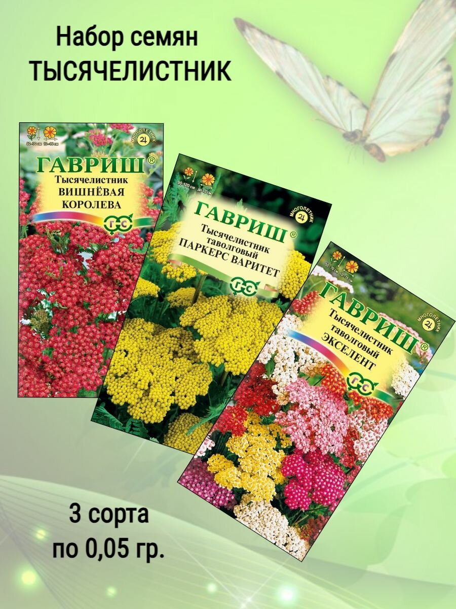 Семена Тысячелистник 3 сорта