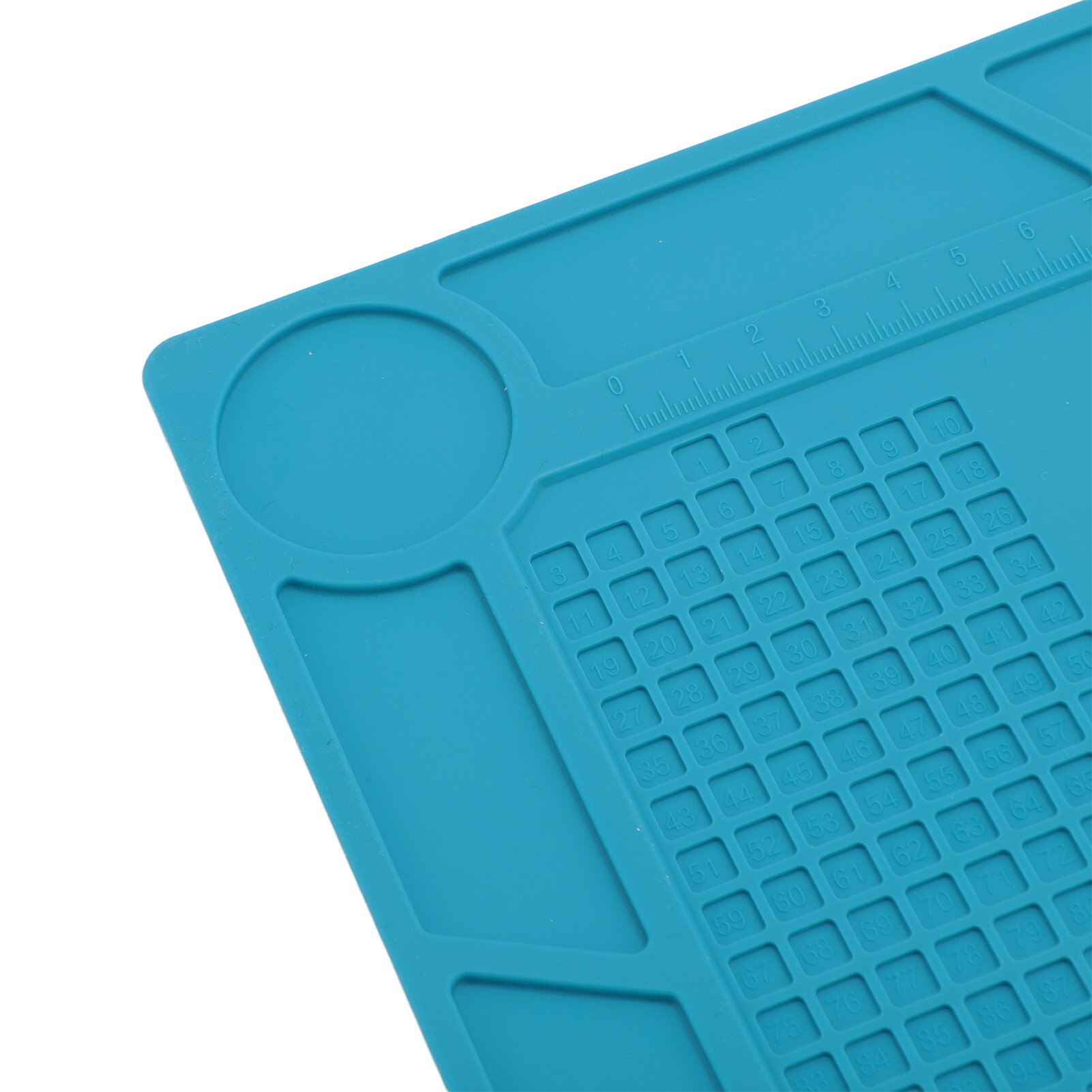 Силиконовый коврик для пайки со шкалой 25 см предотвращает скольжение часового ремонта рабочего коврика для организации деталей верстака