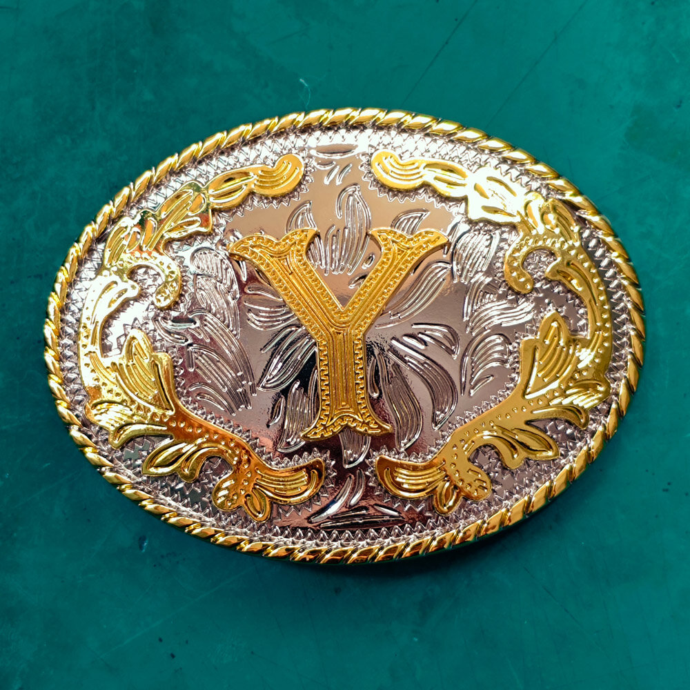 Мужская пряжка для ремня 40мм с золотая буква "Y" бляха на ремень армейская