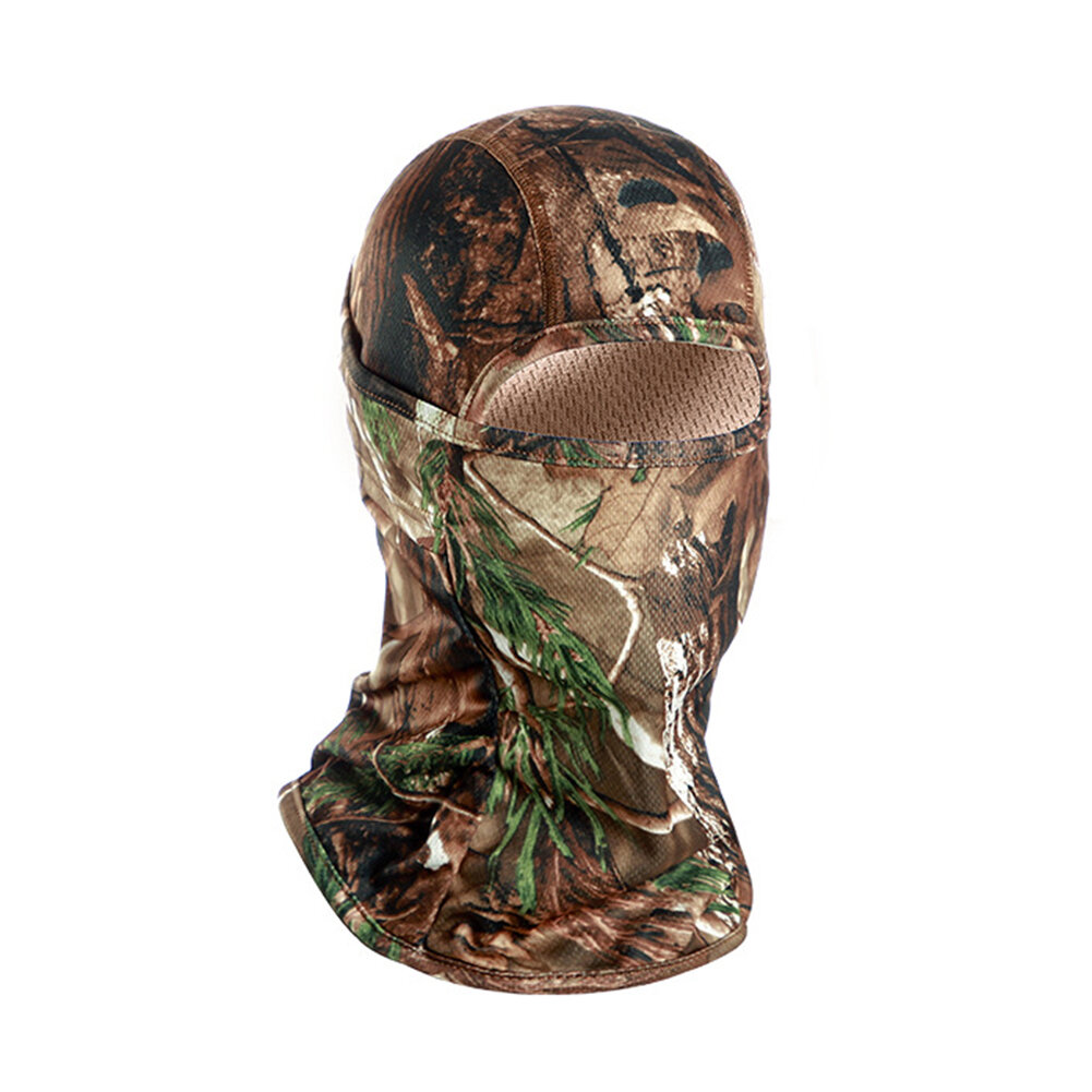 Ветрозащитная маска для лица с камуфляжным рисунком, многофункциональная, дышащая, для походов и кемпинга.
