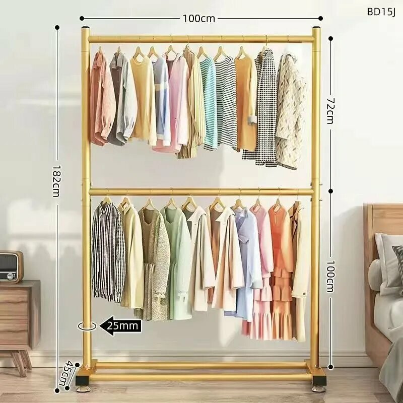 Вешалка-рейл напольная, 182 см х 100 см х 40 см