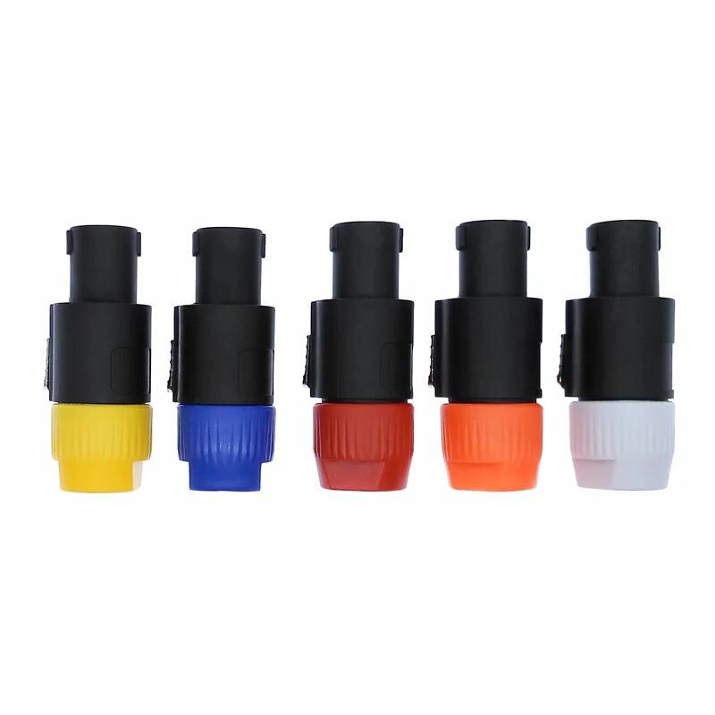 Тип разъемов nl4fx 4-полюсный штекерный разъем для подключения динамика, аудиоразъем 5 цветов