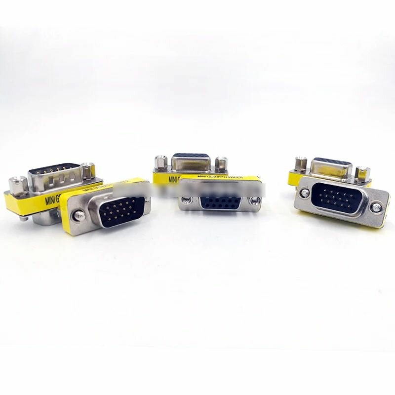 Разъем кабеля передачи данных DB15, переходник, разъем MINI GENDER CHANGER, разъем VGA, 15-контактный порт