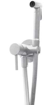 Гигиенический душ Paffoni Tweet Round ZDUP110BO встраиваемый, скрытого монтажа, со смесителем, белый, матовый, латунь, рычажный, смеситель для биде