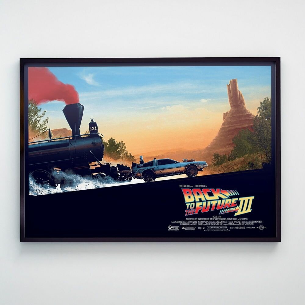 Плакат, постер Назад в Будущее, Back to the Future на бумаге, размер 21х30см
