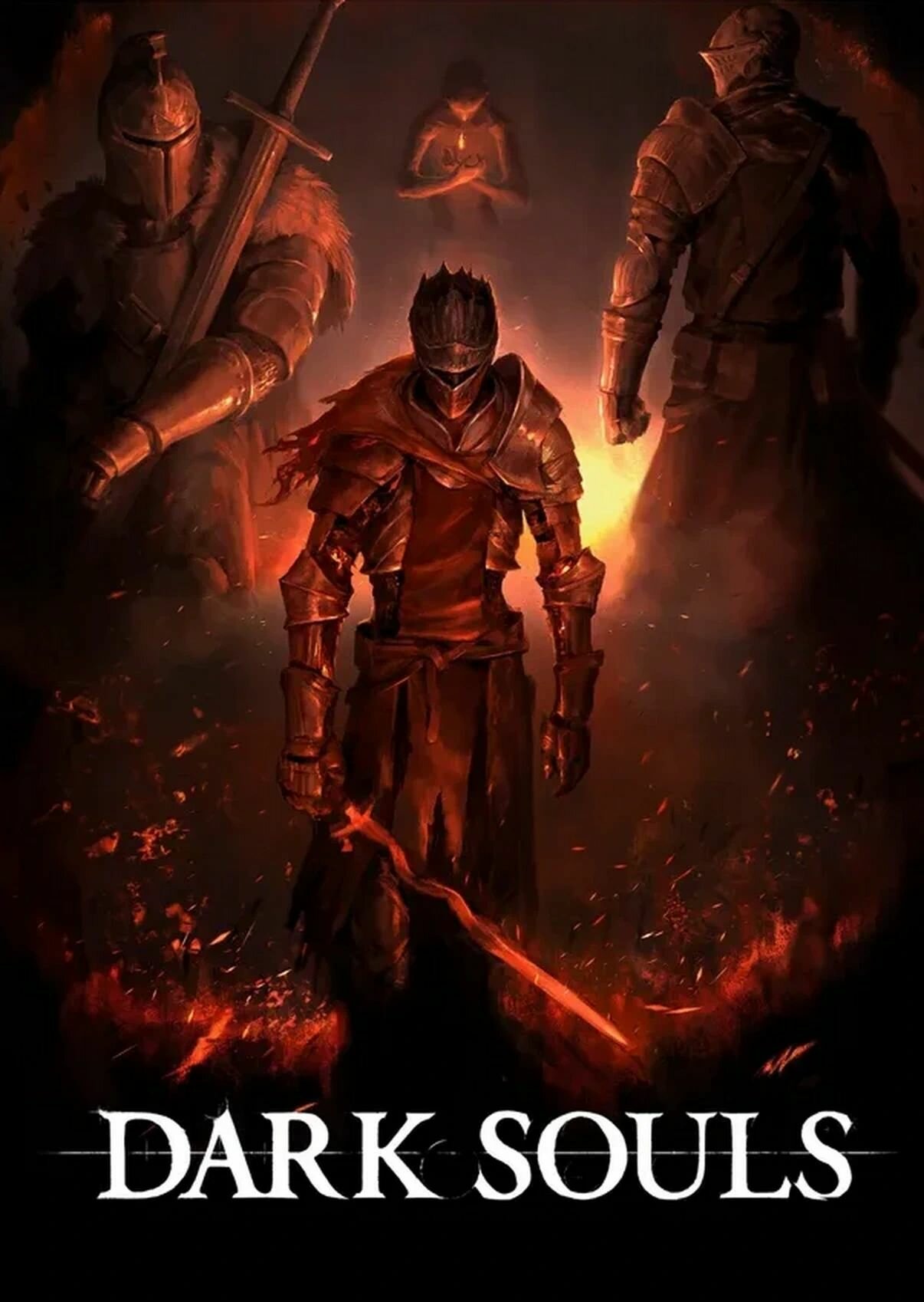 Плакат, постер Dark Souls на бумаге, размер 21х30см