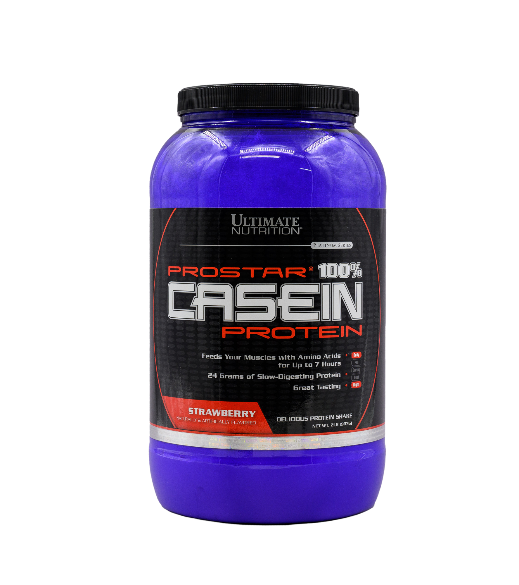 Ultimate Nutrition Prostar 100% Casein 2lb Клубника. Казеин для похудения