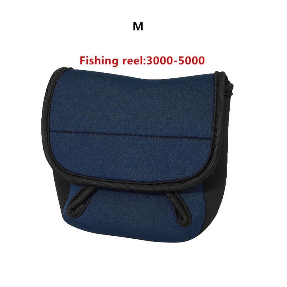 Fishing Reel Cover for Spinning Reel, Fishing Reel Bag with Handle Slot, Lure Wheel Storage Case Pouch Accessories Fits 500-8000, Темно-синий