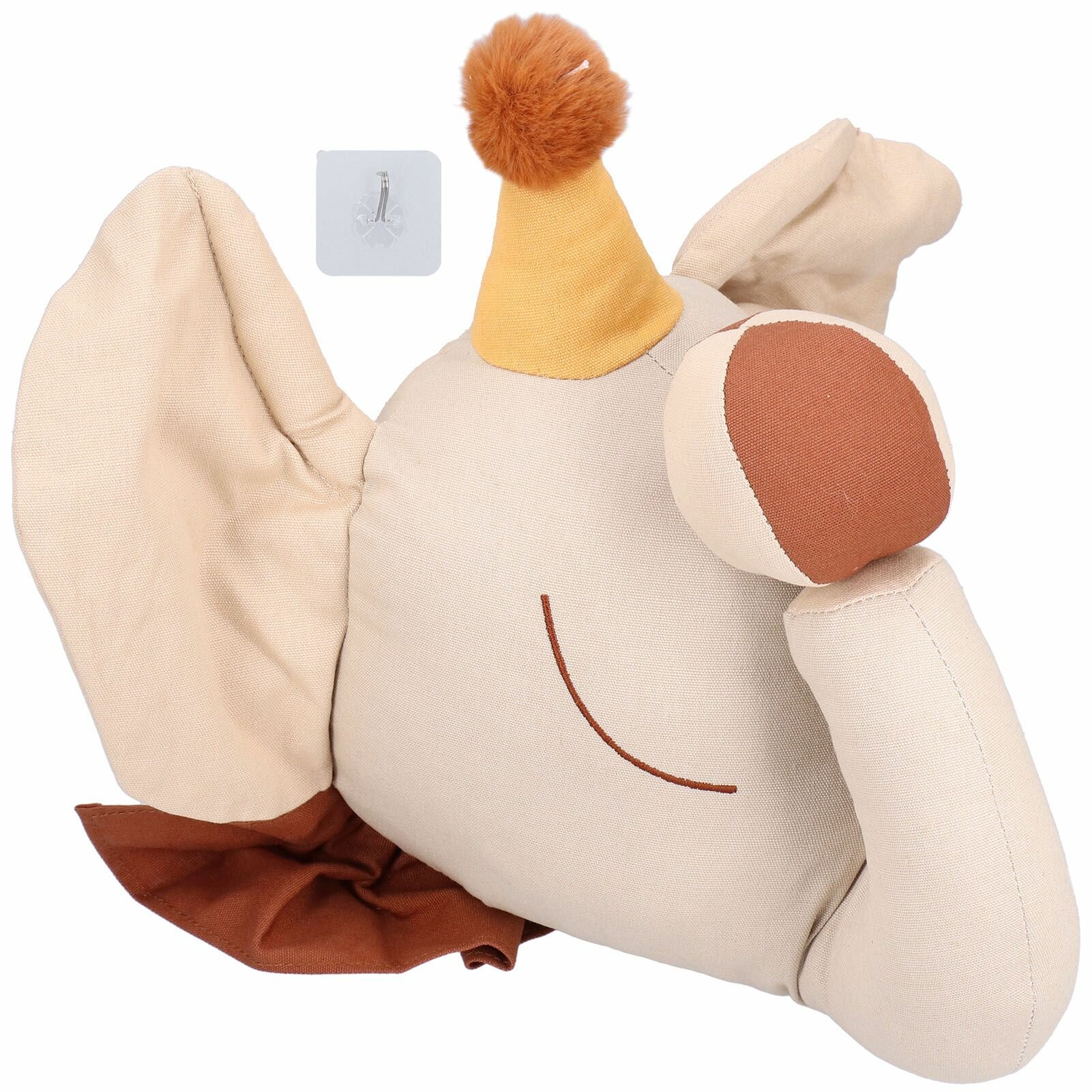 Фаршированная голова слона, украшение на стену, подвесной декор для детской спальни, настенные украшения для детской комнаты, коричневая голова слона