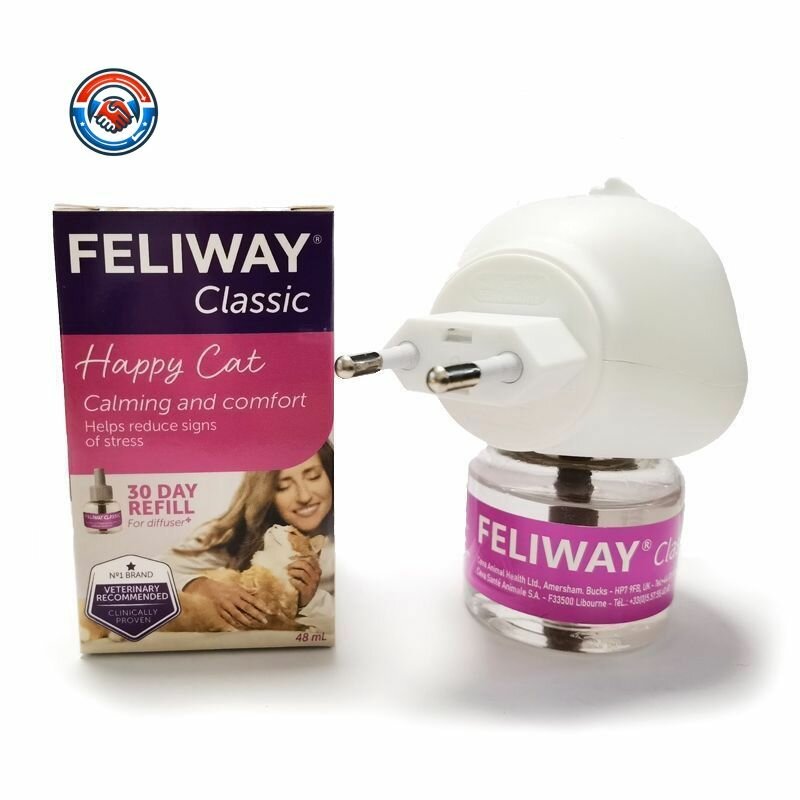 Успокоительное средство для кошек и собак, диффузор + жидкость, снимает стресс, тревожность, метки и лай, безопасный комплект для дома, действует до 30 дней, площадь 70 м