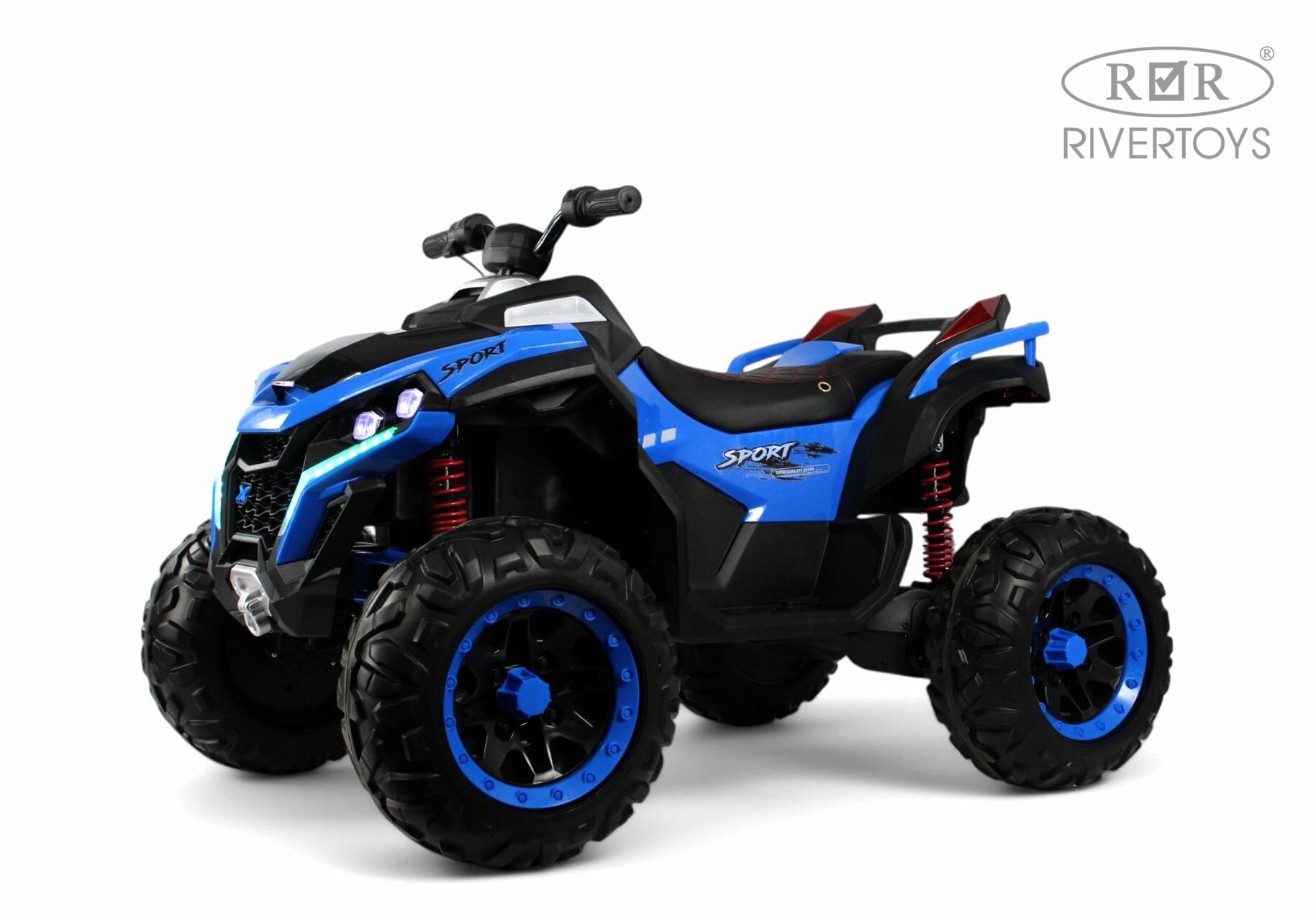 Детский электроквадроцикл RiverToys (Z888VO) 4WD Синий, для детей от 3 до 6 лет