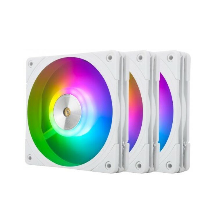 Комплект вентиляторов (3 шт.) Thermalright TL-B12W-S, белый/ARGB TRTLB12WS.3P