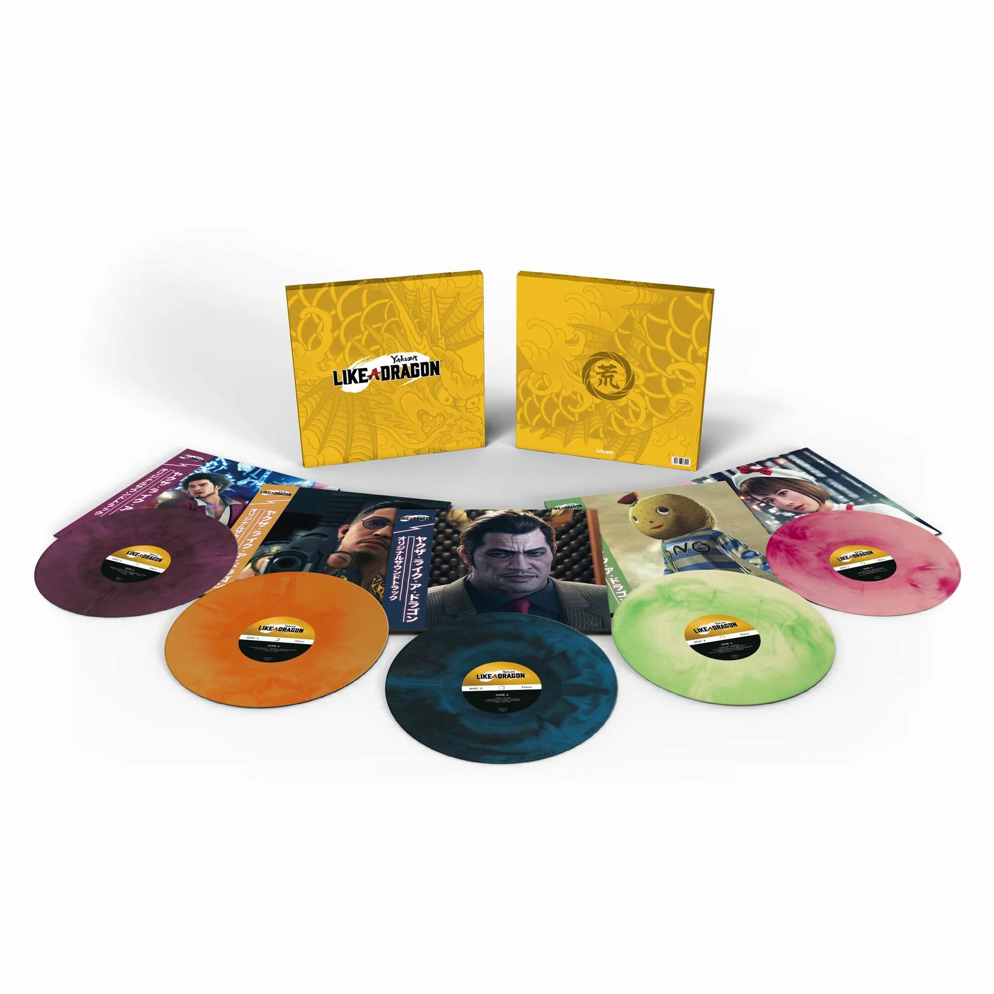 Yakuza: Like A Dragon OST (1000шт в мире, Colored Marble 5LP Deluxe Box-Set USA Limited Soundtrack) Цвет: Разноцветный Мрамор, Ультра-Редкая Виниловая Пластинка в Бокс-Сете, Саундтрек Якудза