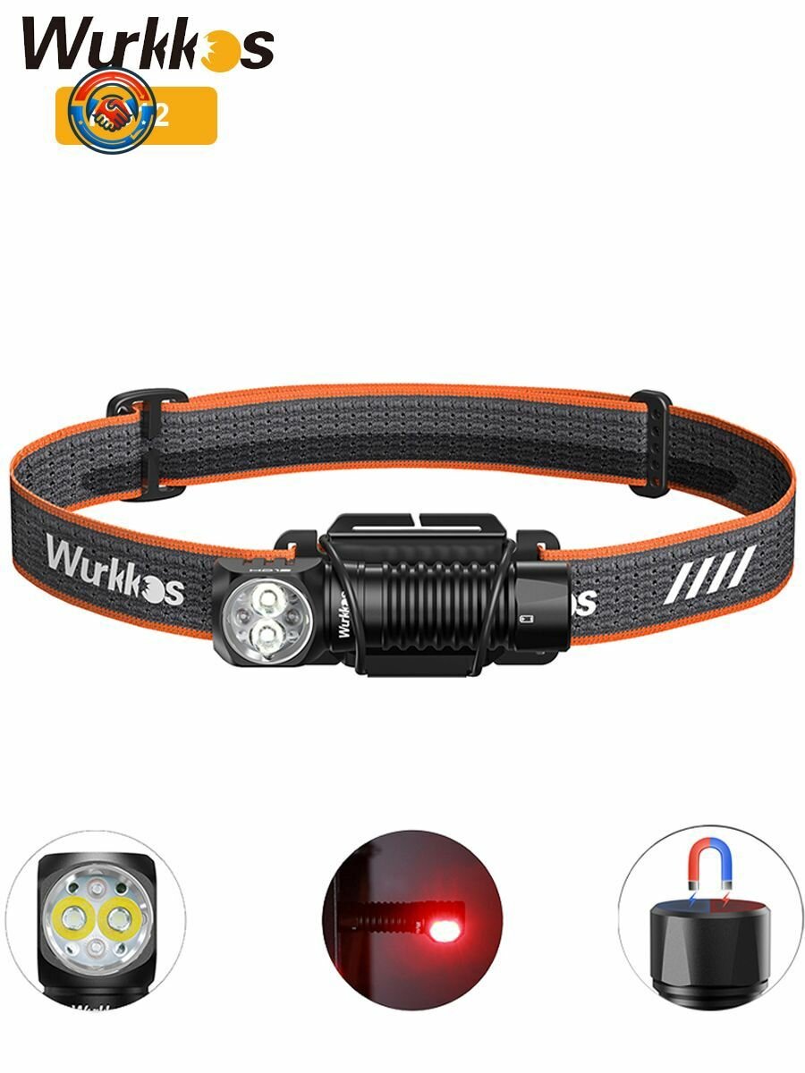 Мощный фонарь-прожектор для дома, дачи и походов, дальний свет, компактный, ударопрочный корпус, работает от батареек