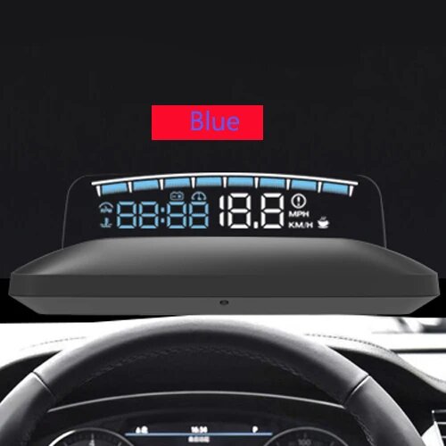 Автомобильный проектор на лобовое стекло EANOP M40 OBDII HUD, проектор скорости на лобовое стекло OBD2, сигнализация безопасности, температура воды, превышение скорости, оборот в минуту, напряжение, M40 Blue