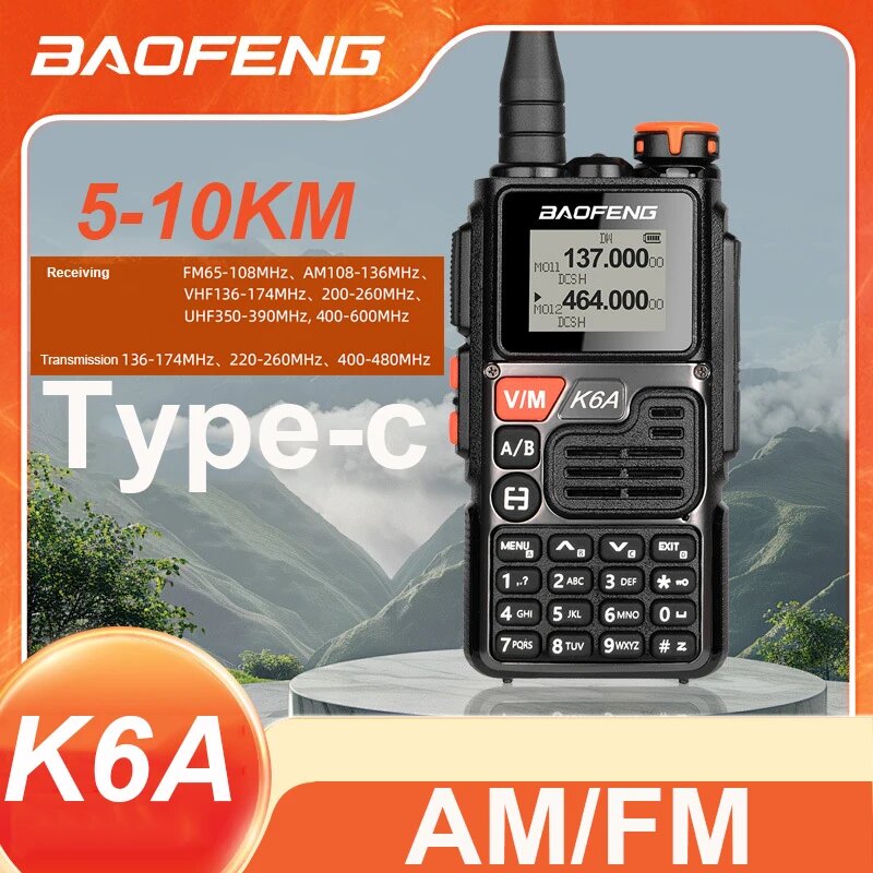 BAOFENG K6A Портативная Рация, EURO