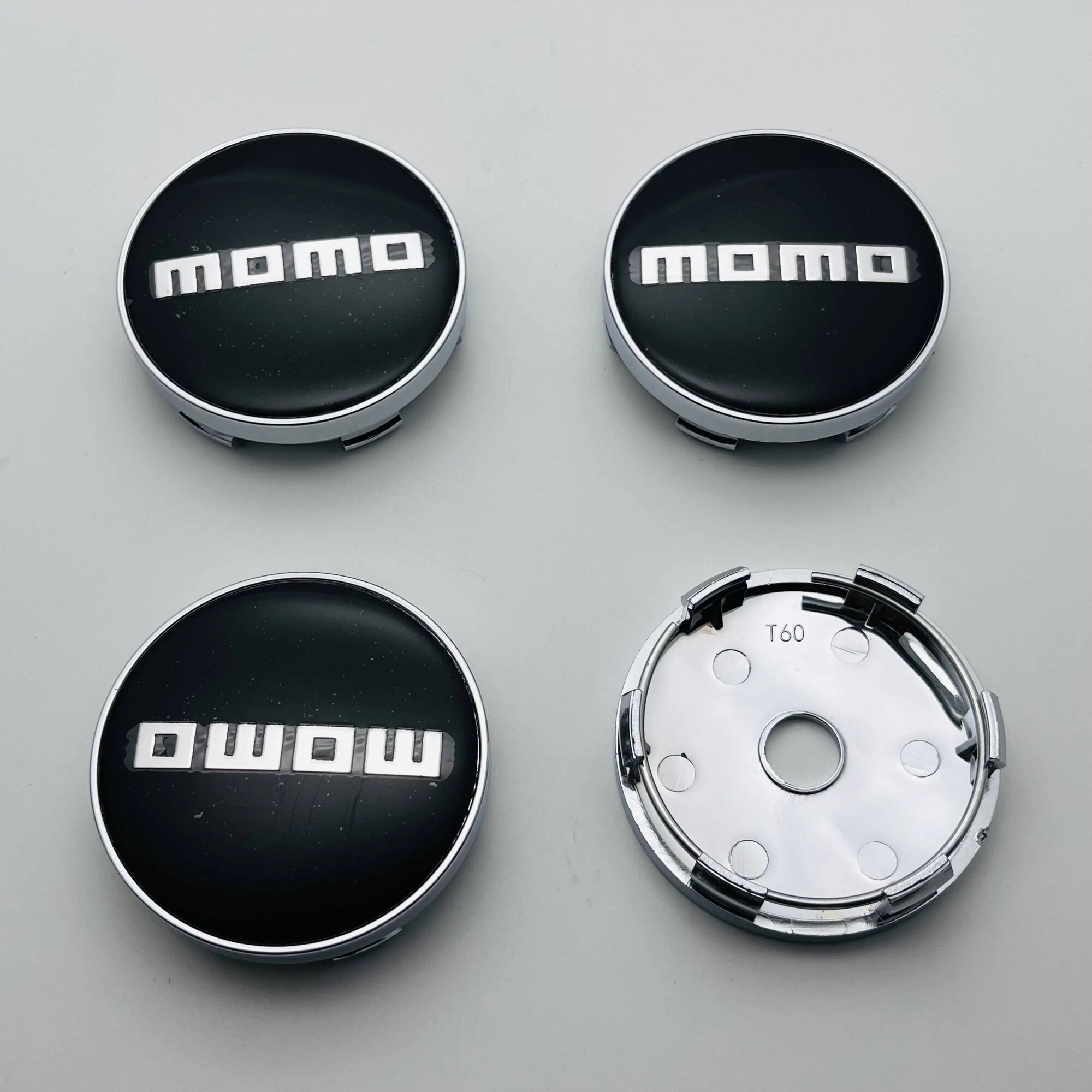 4 шт./компл, 60 мм, центральная крышка колеса автомобиля с логотипом MOMO, обод, крышка ступицы, эмблема MOMO, аксессуары для стайлинга для VW BMW Subaru Honda, Silver Black Silver, for momo, 4pcs 60mm Wheel Cap
