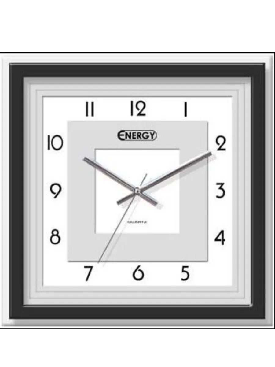 Часы настенные кварцевые EC-11 плавный ход квадратные