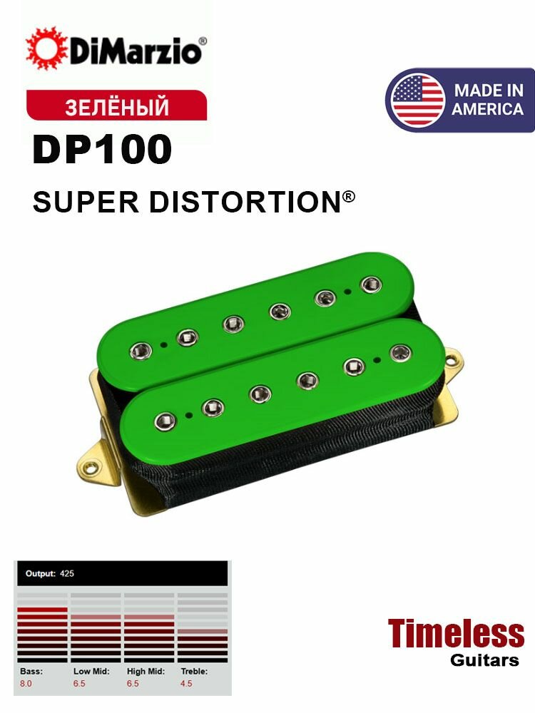 DiMarzio Super Distortion DP100 Супер Дисторшн Звукосниматель для гитары
