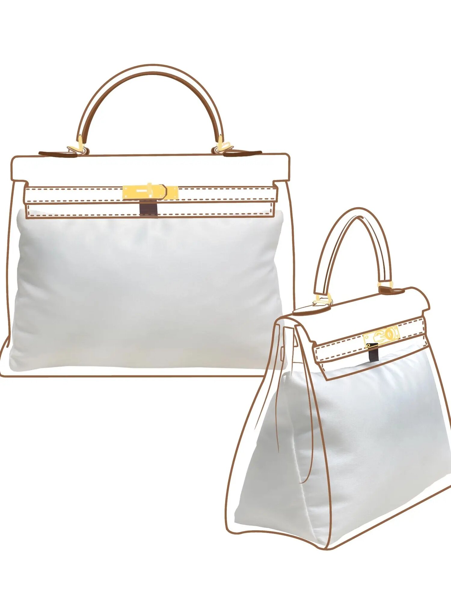 Подушка для сумки, подходит для H Kelly кошелек хранилище, Наплечная Сумка, сумочка, наполнитель для женской сумки, подушка для хранения