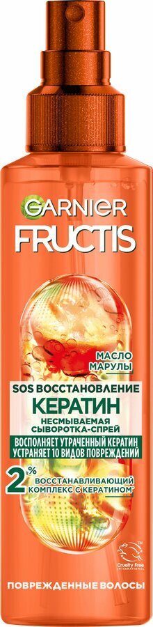 Спрей для волос FRUCTIS восстанавливающий с маслом амлы и растительным кератином, 200мл