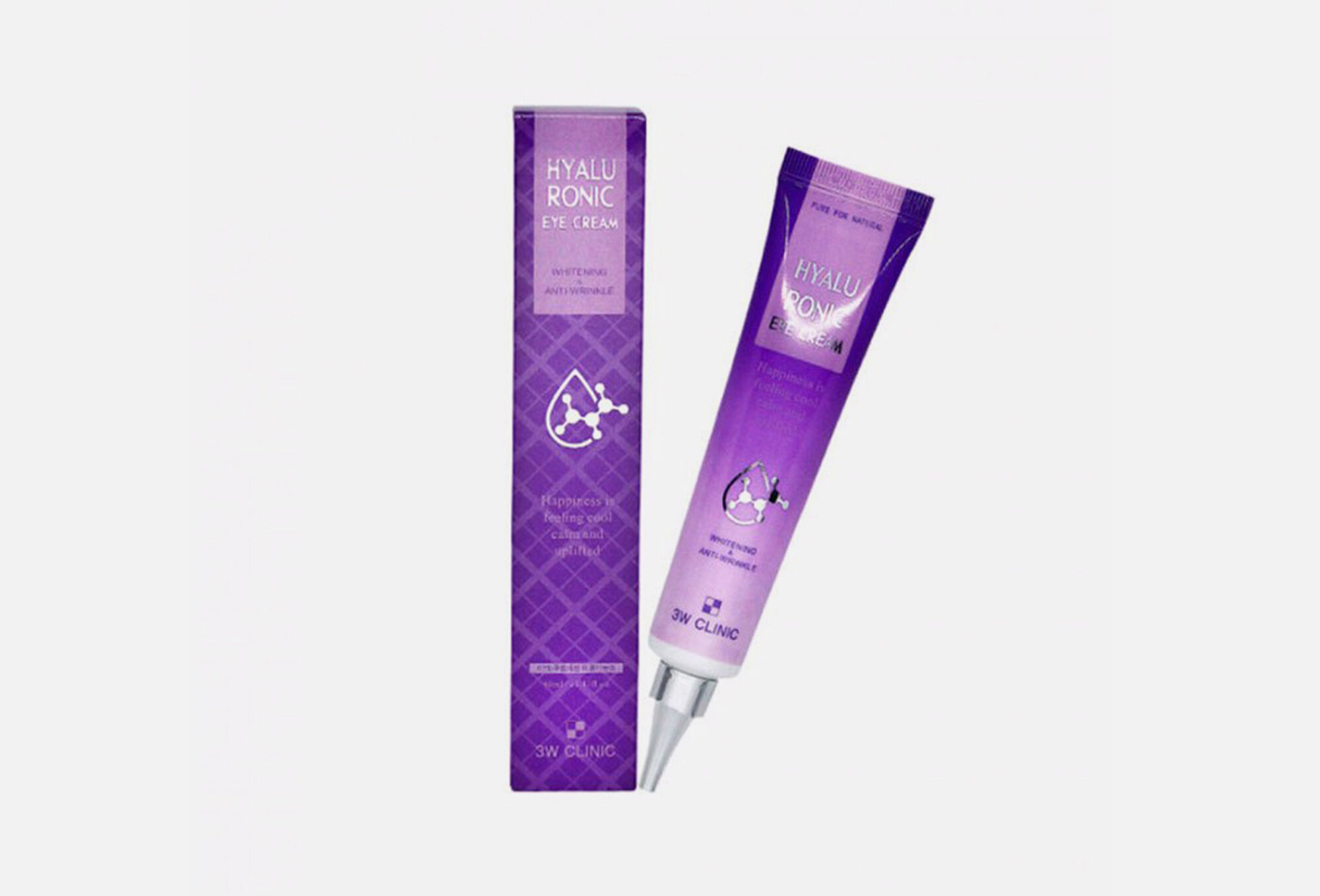 Увлажняющий крем для глаз 3W CLINIC Hyaluronic 40 мл