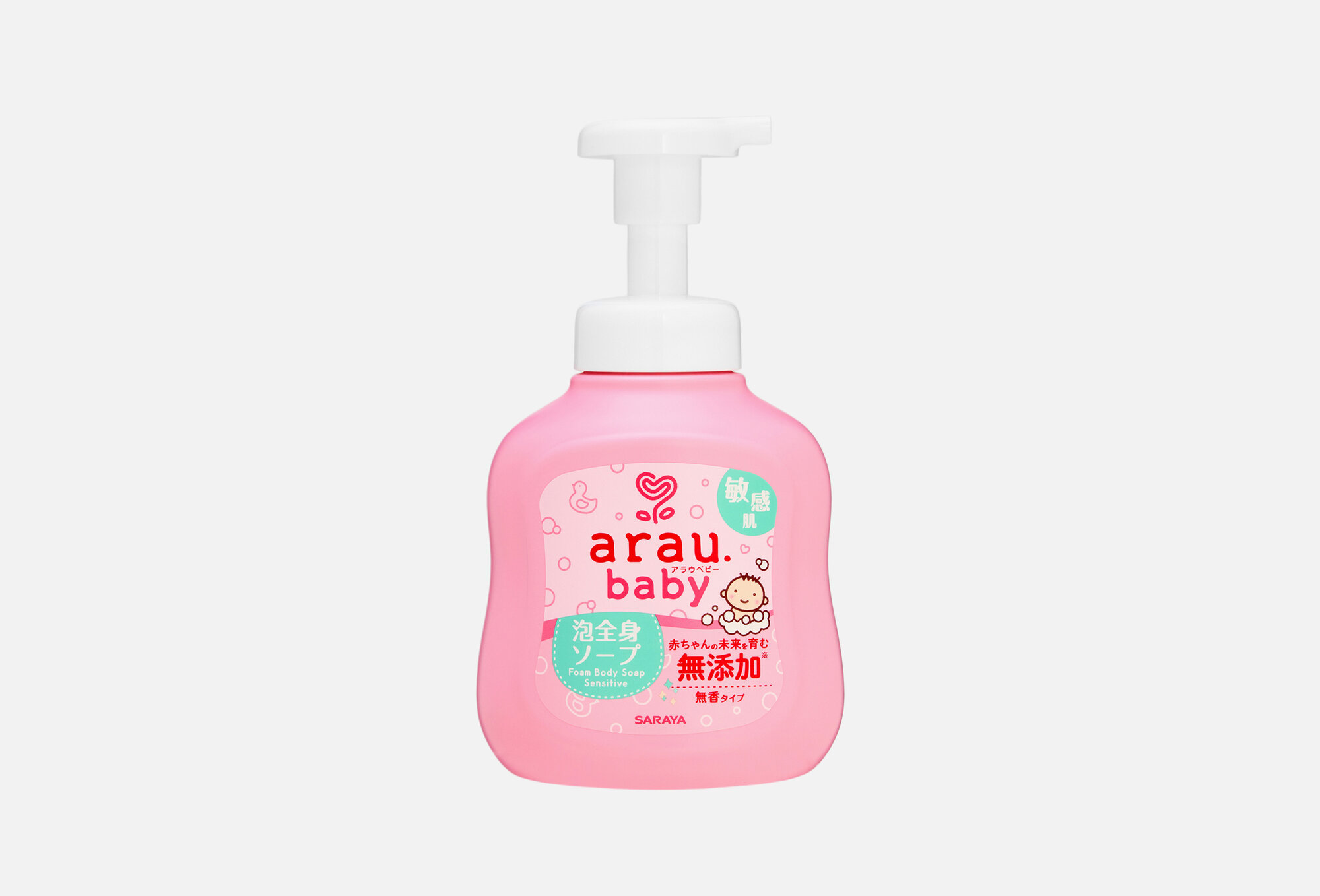 Гель-пенка для купания малышей ARAU BABY sensitive 0+ 450 мл