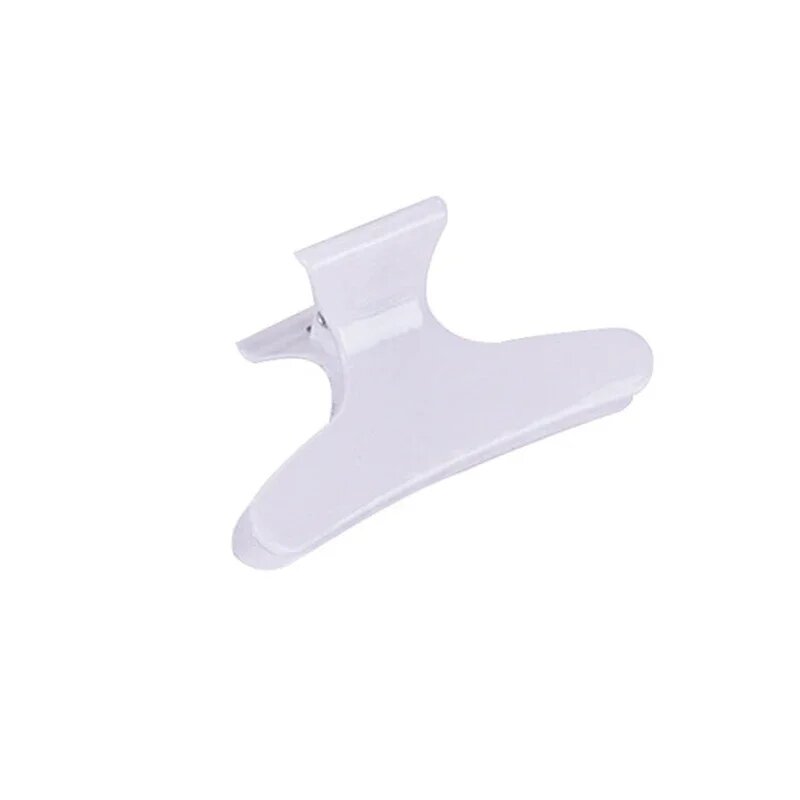 Пластиковые зажимы-бабочки для волос 5pc(Colorful random), White