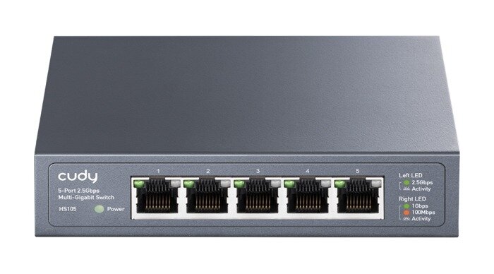 Коммутатор Cudy HS105 (L2) 5x2.5Gbит/с неуправляемый
