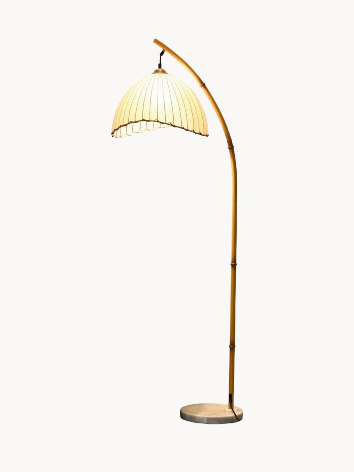 Напольный светильник торшер напольный с абажуром большой из ткани, FR-9652