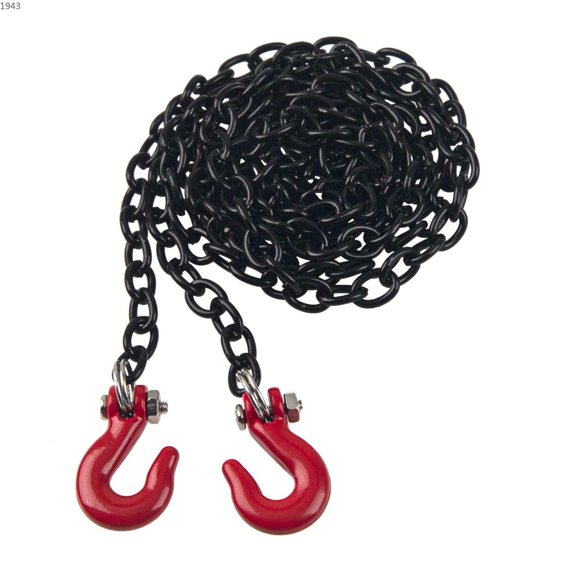 Мини-металлическая прицепная цепь с двумя декоративными аксессуарами для радиоуправляемого гусеничного движителя Axial SCX10 HSP 94180 RC4WD D90 Traxxas TRX4 CC01 1/10184