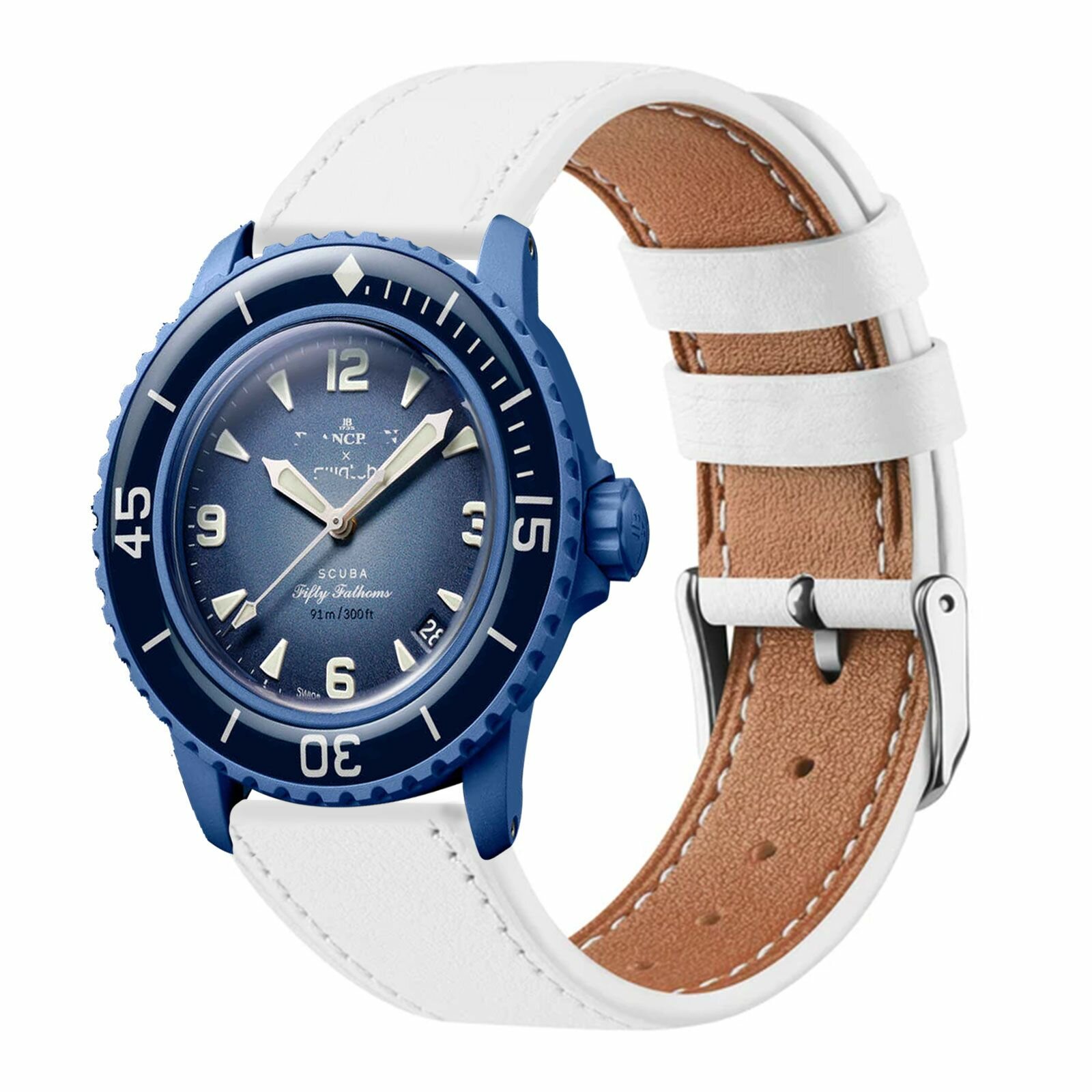 Кожаный ремешок для Blancpain X Swatch, Винтажный
