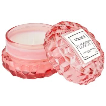 VOLUSPA Свеча ароматическая "Ежевика, роза и уд", 5 см х 7 см, 1 шт
