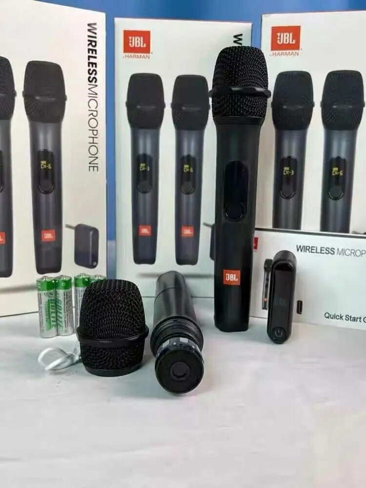 PartyBox беспроводной микрофон универсальный вокальный микрофон, черный