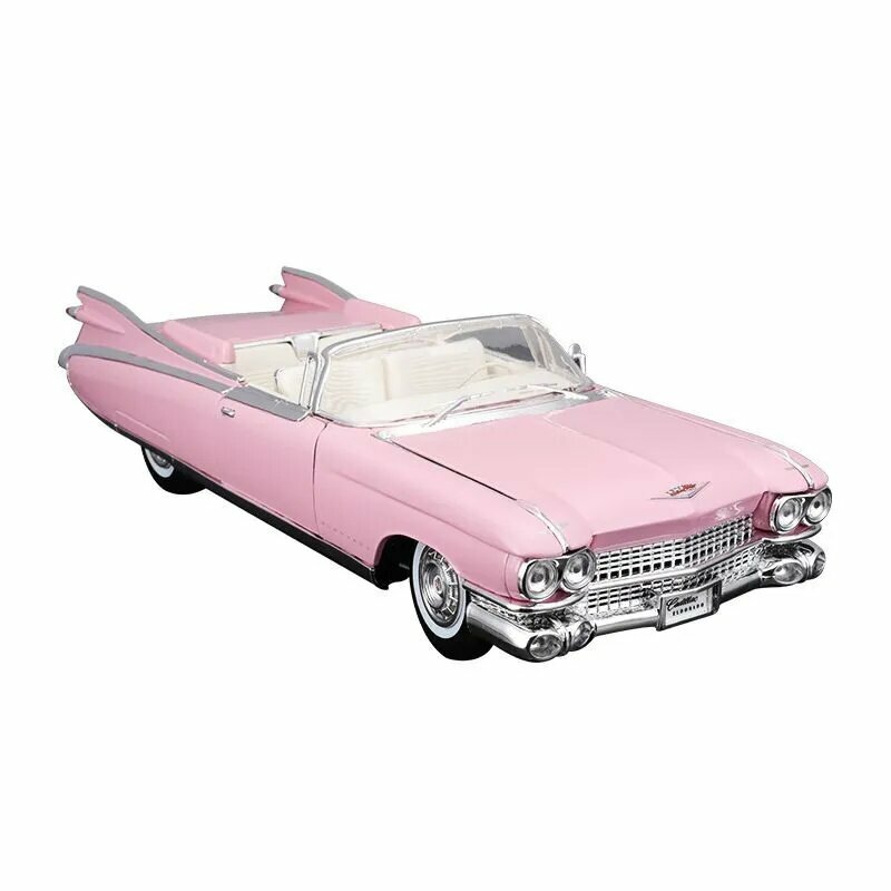 Maisto1:24 Классическая модель игрушечного автомобиля Cadillac Elvis Car, детская игровая машина, розовый