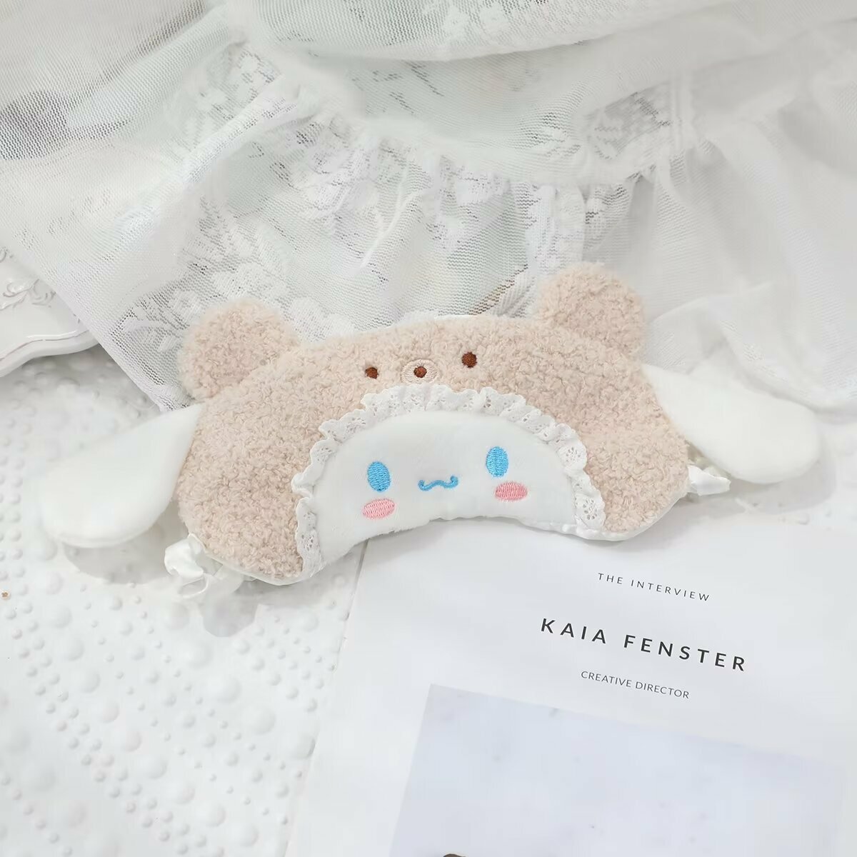 Милая мультяшная маска для сна, дорожная маска для глаз, светонепроницаемая маска для студентов и девушек, снимает усталость глаз, мягкая и дышащая защитная маска для глаз.