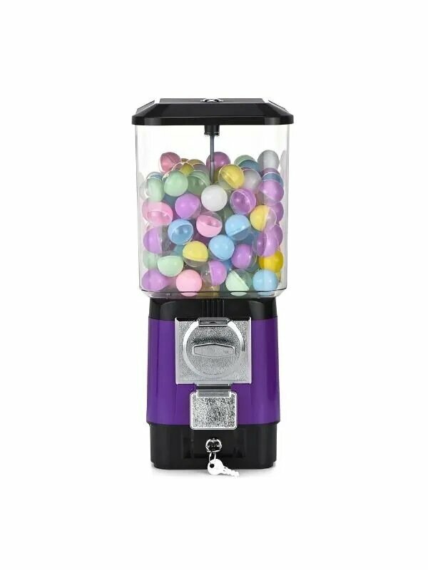 Вендинговый автомат для жвачек, попрыгунчиков, игрушек в капсулах и конфет/Опционально с монетным приводом/Механический торговый вендинговый аппарат KIDS'TOP