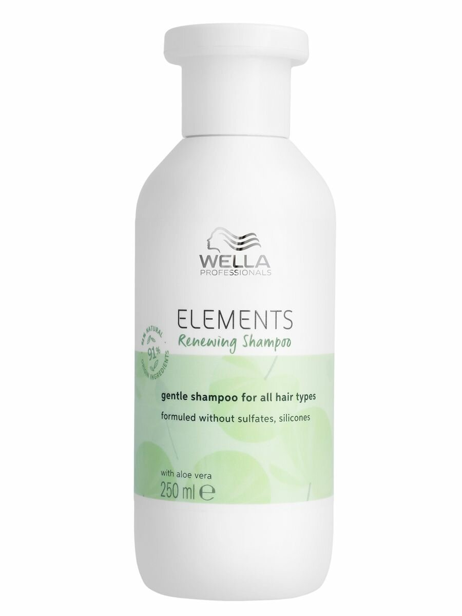 Wella Professionals Шампунь обновляющий для всех типов волос Elements Renewing Shampoo, 250 мл