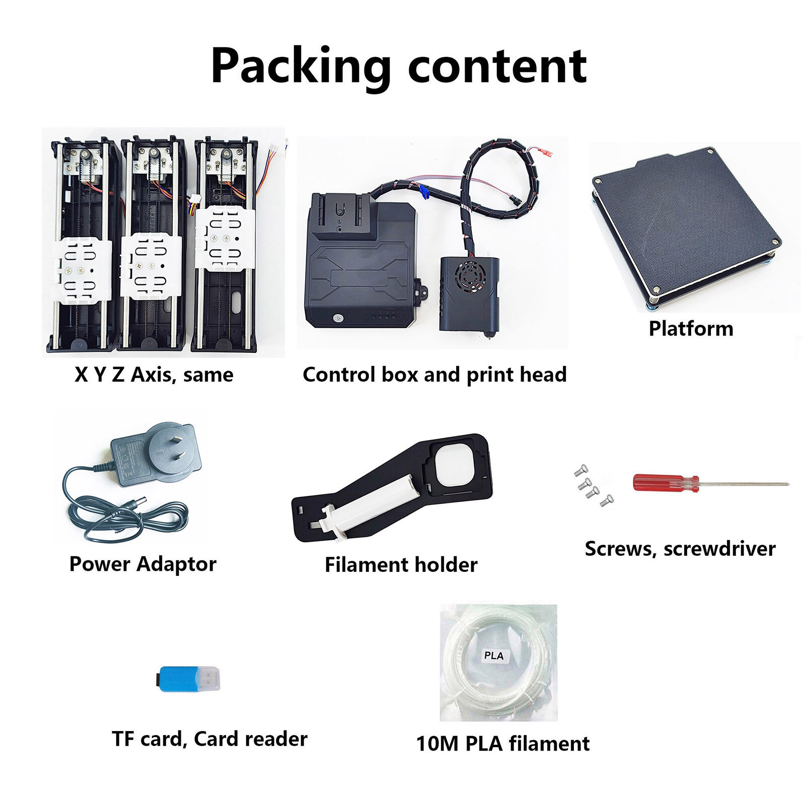 Детский 3D принтер, размер печати 100x100x100мм, тихий, мини